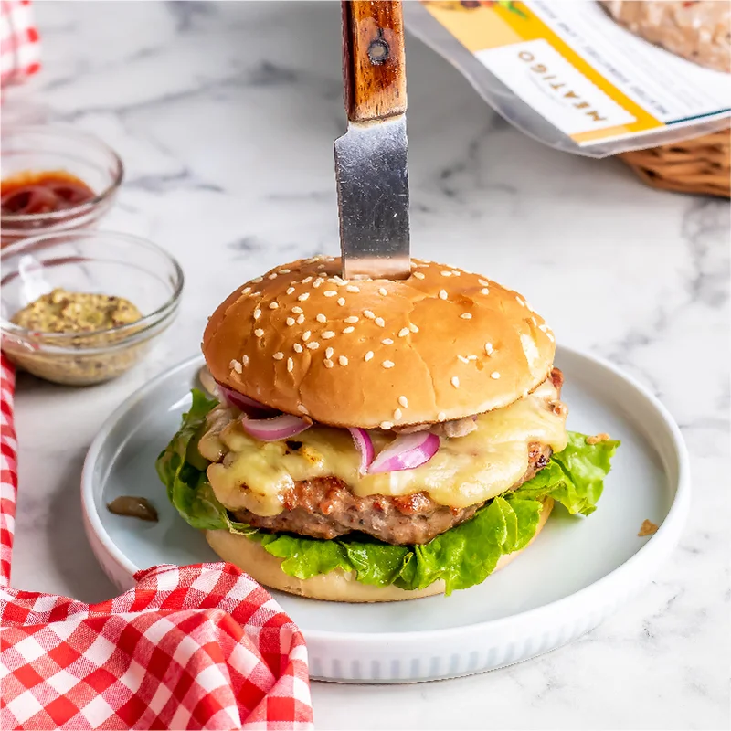 Chicken Patty With Cheese and Jalapeno | Order Online At Meatigo