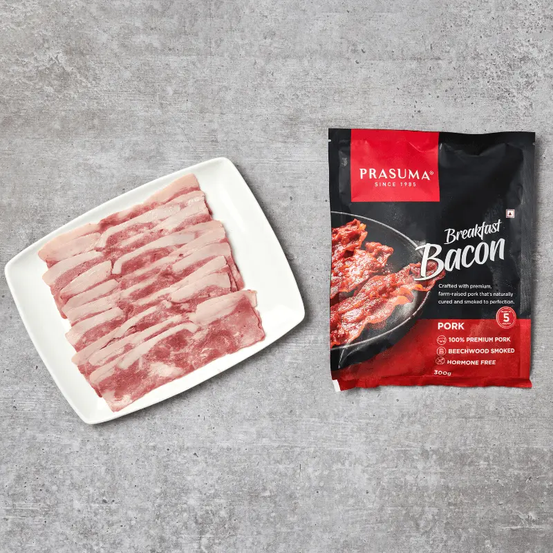 Breakfast Bacon | Pork belly Cut | Order With Meatigo