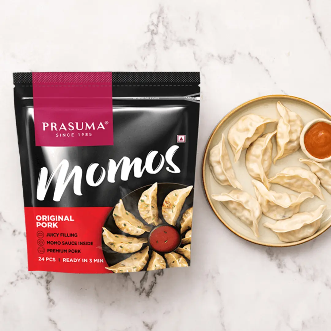 Shop Online for Prasuma Pork Momos (Party Pack) | From Meatigo