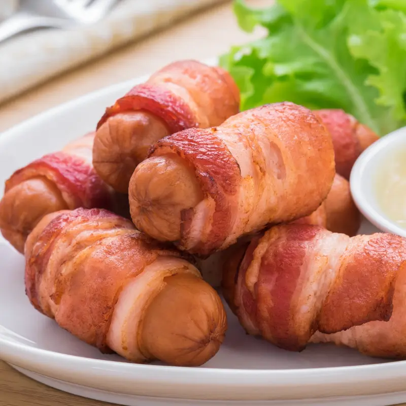Buy Bacon Wrapped Sausages at Meatigo